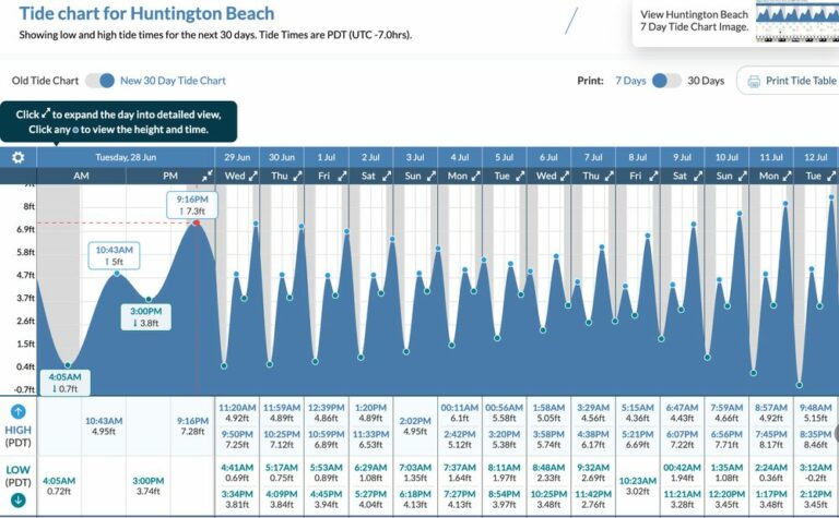 How To Read A Tide Chart (Guide) - Rep The Wild
